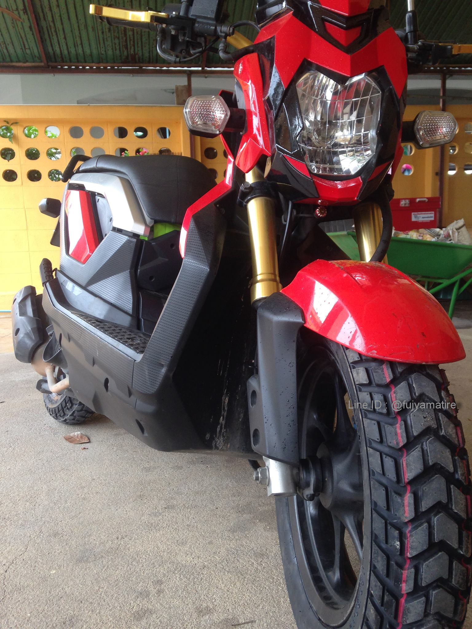 ยางกึ่งวิบาก ยี่ห้อ Fujiyama ไม่ใช้ยางใน พร้อมลุยทุกเส้นทาง มีหลายขนาด สำหรับ MSX KSR PCX Zoomer ...