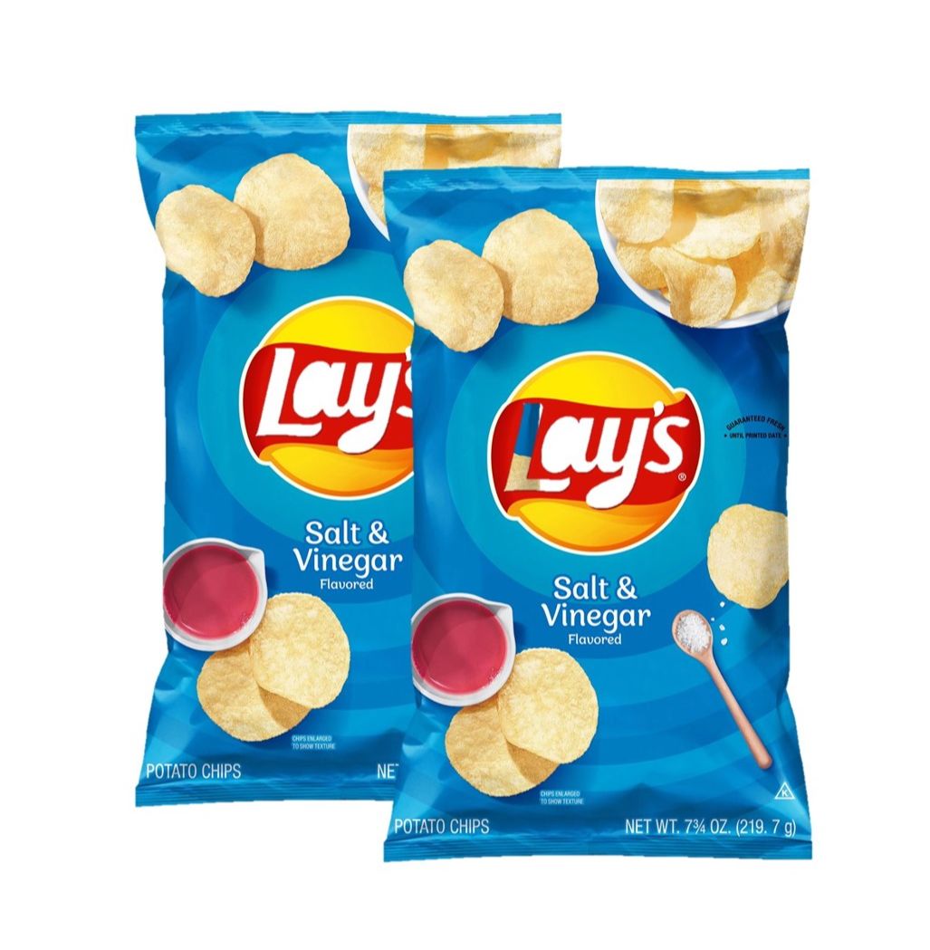 Lays Salt & Vinegar Flauored 184g. (USA Imported) เลย์ รสเกลือ และ ...