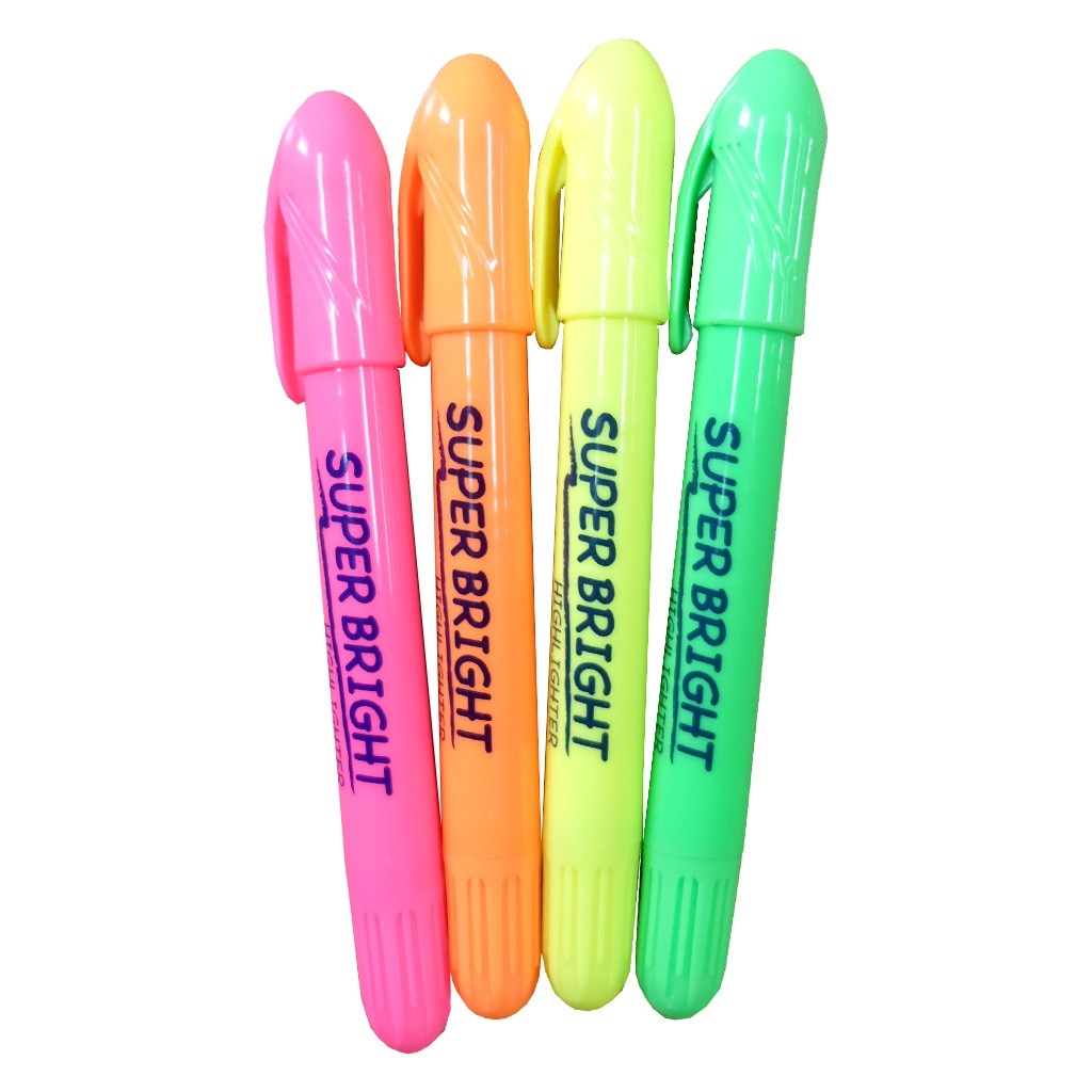 ☢☜ ปากกาเจลเน้นข้อความ ช้าง Super bright highlighter | Lazada.co.th