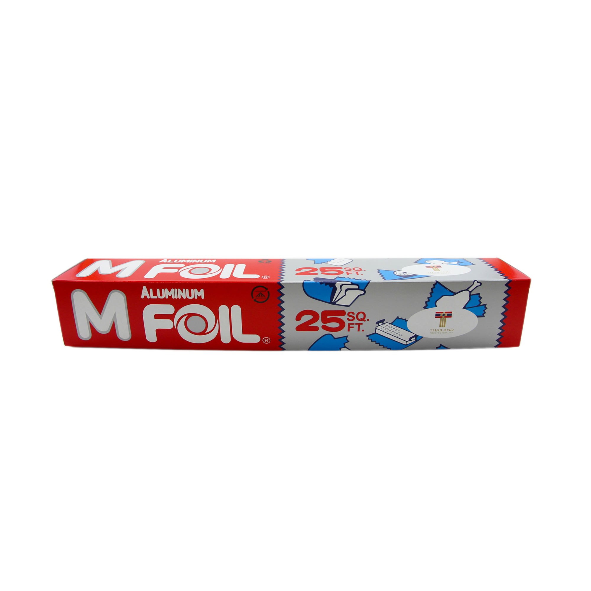 M Foil เอ็มฟอยล์ อลูมิเนียมฟอยล์ 12 นิ้ว x 25 ฟุต มีแท่นตัดในตัว ห่อ ...