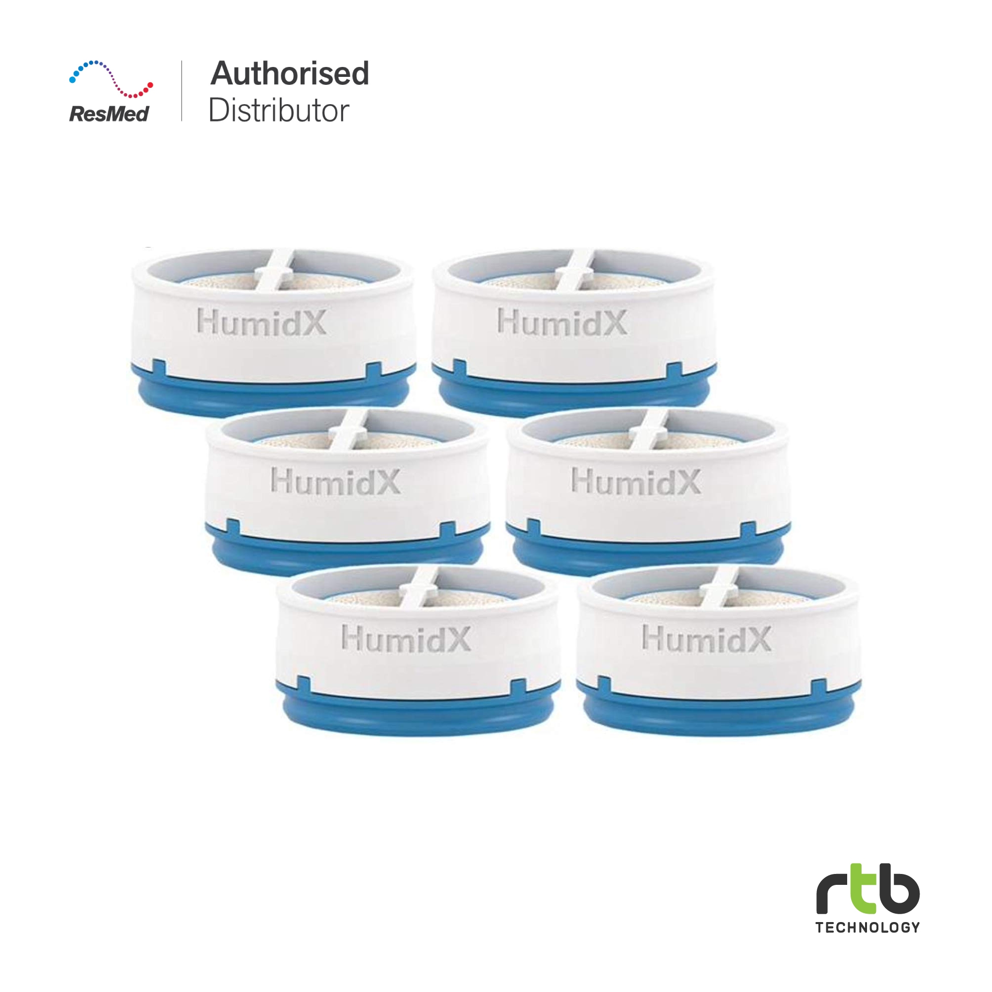 ResMed อุปกรณ์ CPAP For AirMini รุ่น HumidX 6 Pack | Lazada.co.th