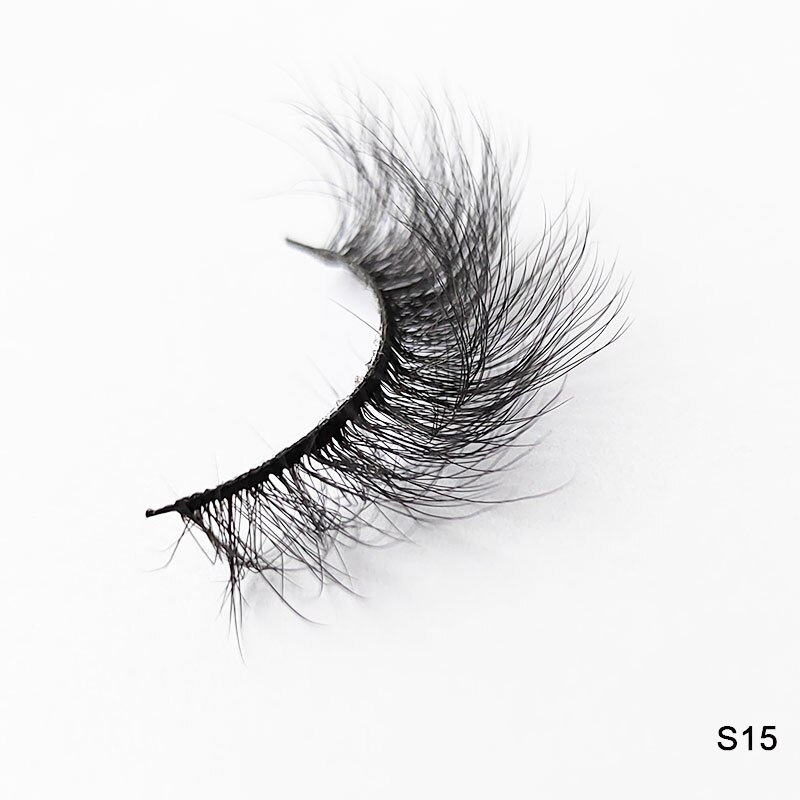 Fluffy Eyelashes 8D Dramatic Faux Mink Lashes Pack 16-20mm Cat Eye ...