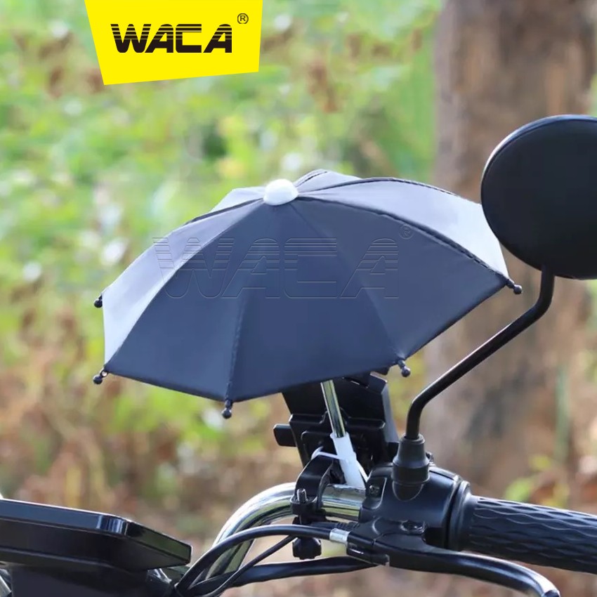 WACA รุ่นพิเศษกัน UV ร่มขนาดเล็ก (สีเขียว) สะท้อนโทรศัพท์ Phone ที่บังแดดมือถือและสายฝน ร่มบัง ...