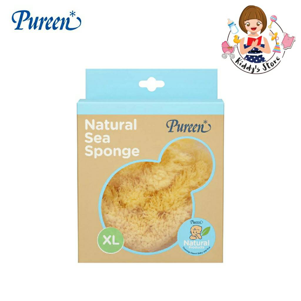 PUREEN เพียวรีน ฟองน้ำธรรมชาติแท้100 ชนิดFine Silk ฟองน้ำอาบน้ำเด็ก ...