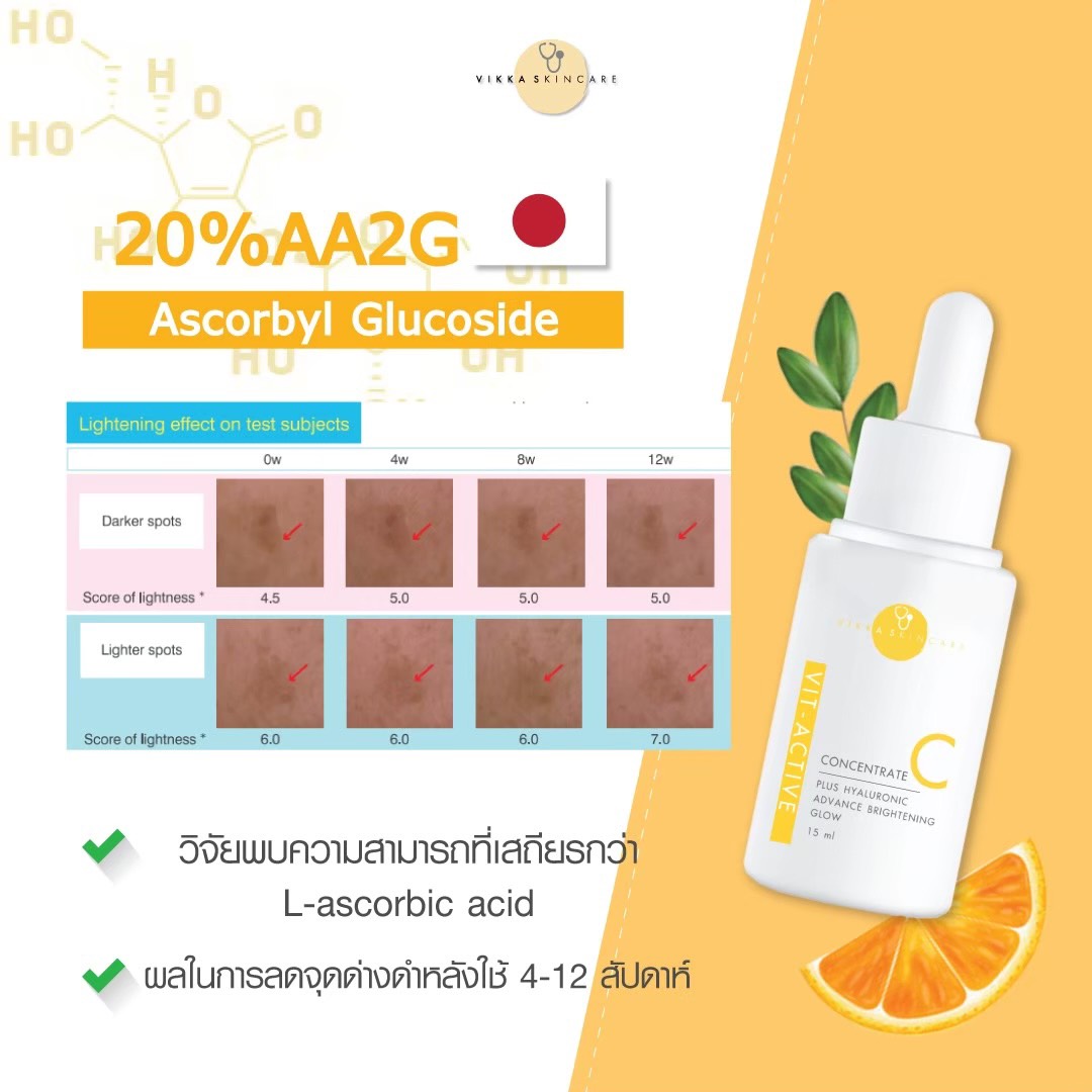 เซรั่มลดสิว ผิวใสโกล์ว หมอกุ้งVit Active B3 Zinc Pca +Vit Active C AA2G ...