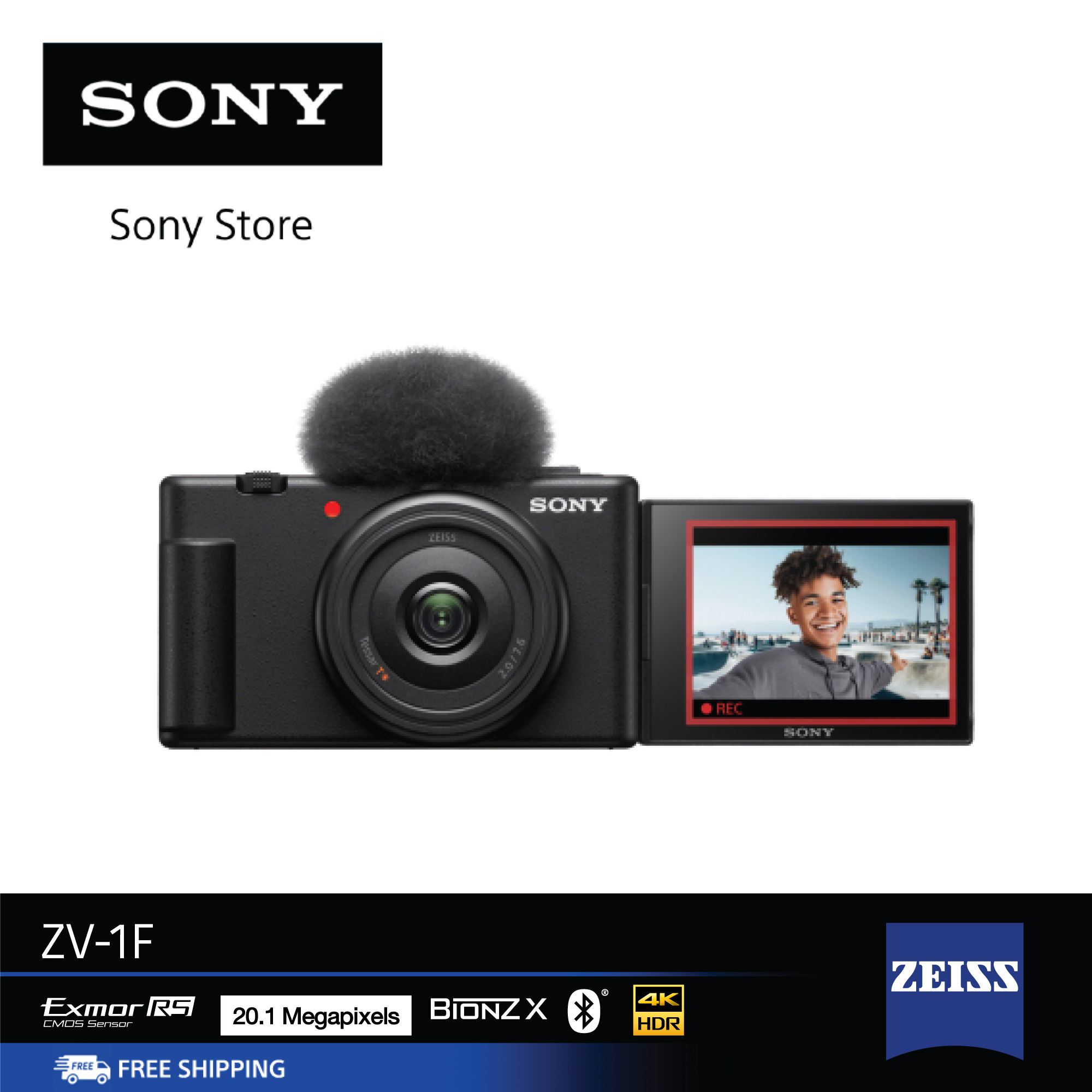 Sony กล้อง Vlog Camera ZV-1F - Sony Official Store - ThaiPick