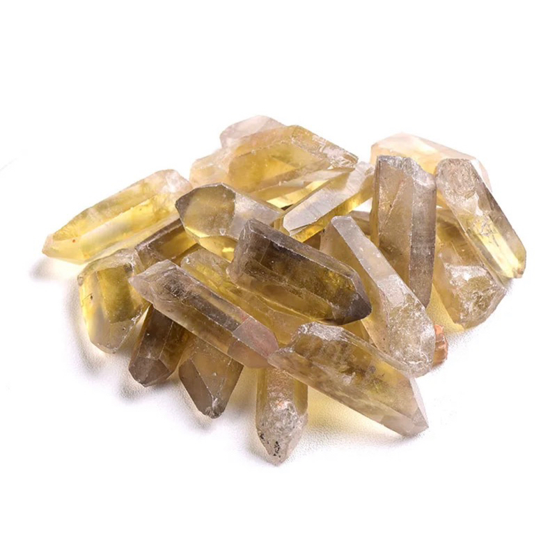 1PC Natural Quartz Healing Stone Yellow Citrine Tower Citrine Rough Crystal Cluster Points ...