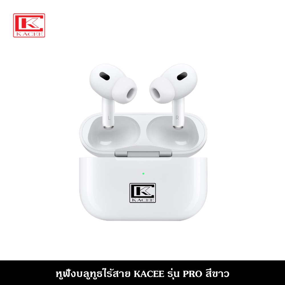 หูฟัง หูฟังอินเอียร์ ไร้สาย หูฟังบลูทูธไร้สาย KACEE รุ่น PRO สีขาว - kaceebest - ThaiPick