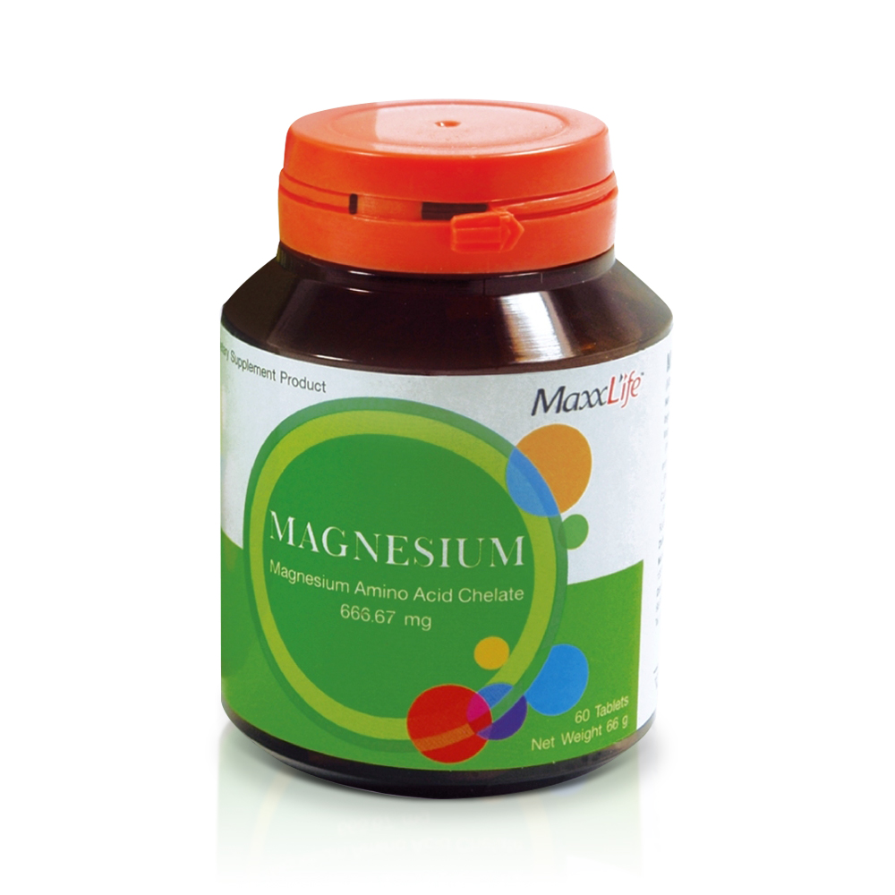 MaxxLife Magnesium Plus 60 Tablet แม็กไลฟ์ แมกนีเซียม พลัส 60 เม็ด 1 ...
