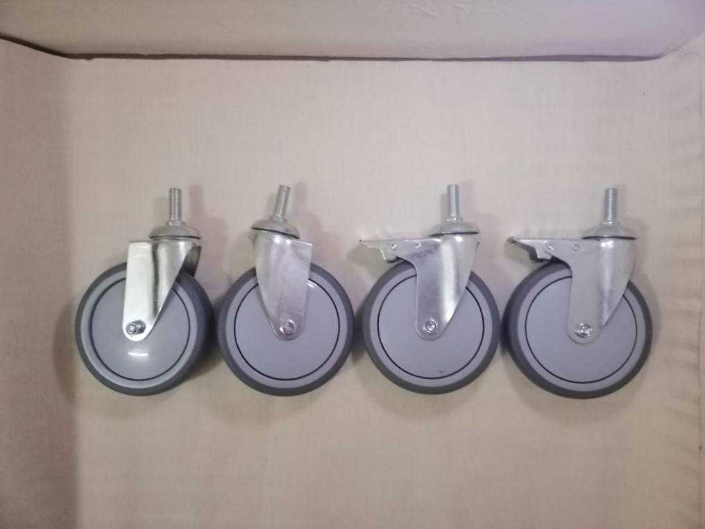 ล้อ ล้อรถเข็น ล้อยาง TPR มีแกน เงียบ ลื่น 4 นิ้ว 5 นิ้ว ล้อมีแกน รับนน.110 kg. ล้อรถเข็นเบเกอรี่ ...