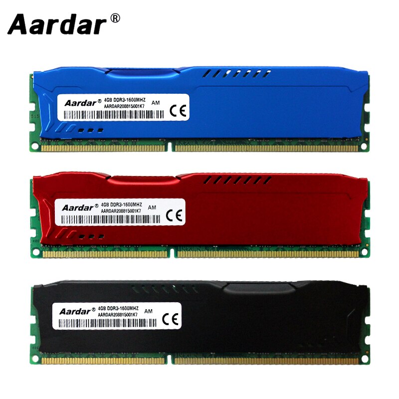 【Red 4GB 1600 For AMD】ZZOOI Aardar DDR3 4GB 8GB RAM 1600MHz Desktop ...
