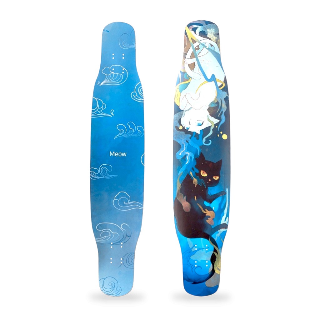 Rebirth Longboard Meow 2 (Blue Meow) / ลองบอร์ดรีเบิร์ทรุ่น Meow 2 ลอง ...
