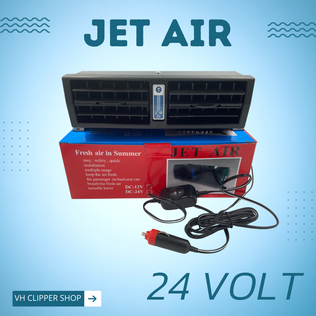 Jet Air พัดลมแอร์ติดรถยนต์ DC12-24V (สินค้าพร้อมส่ง) | Lazada.co.th