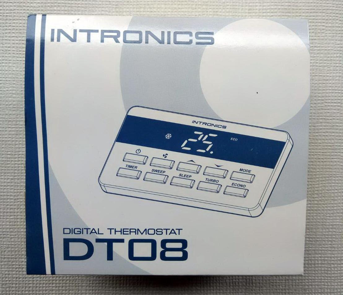 เทอร์โมสตัท, รูมแอร์, รีโมทคอนโทรล, เครื่องควบคุมอุณหภูมิ ชนิดมีสาย INTRONICS DT08 (220V ...