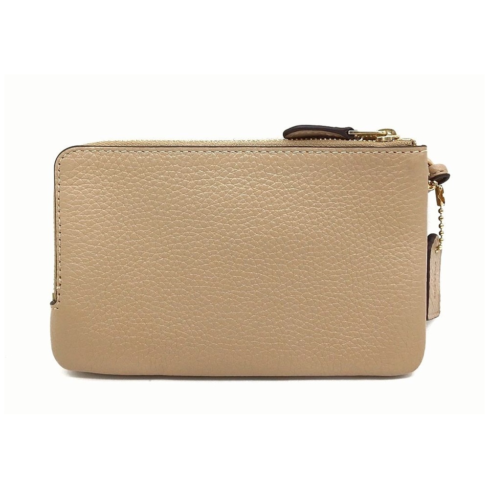 กระเป๋าสตางค์คล้องมือ COACH 6649 DOUBLE CORNER ZIP WRISTLET (IMTAU ...