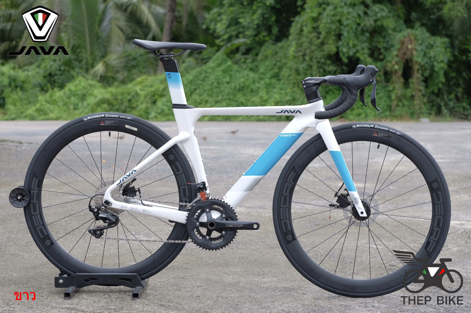JAVA รุ่น Fuoco 5 Disc เฟรมคาบอน มือเกียร์ Deca ตีนผี105 แฮนด์คาร์บอน ...