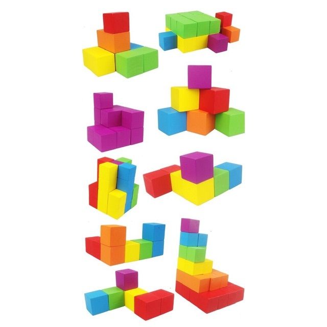พิเศษ Building Cube Blocks 100 pcs บล็อคไม้ บล็อคไม้ลูกบาศก์ บล็อคไม้ ...