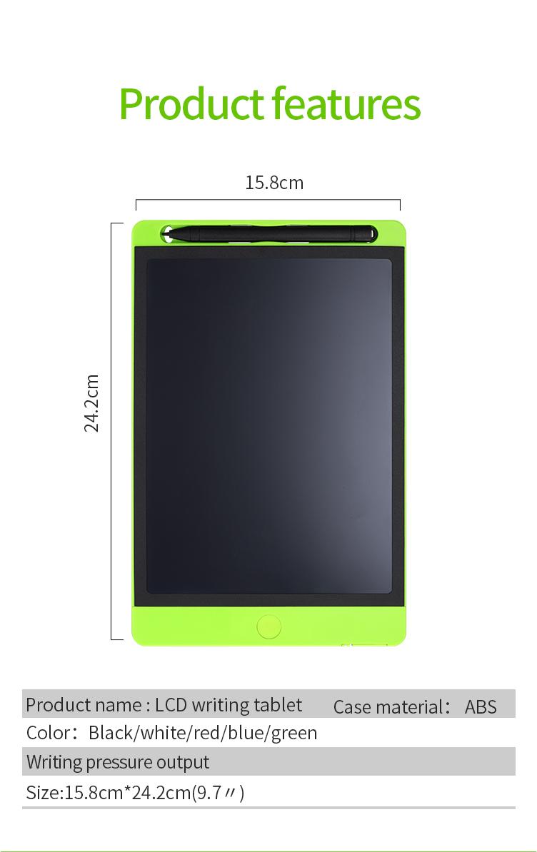 แป้นวาดภาพ กระดานวาดภาพ ขนาด 10นิ้ว LCD Magical Writing Board Children ...