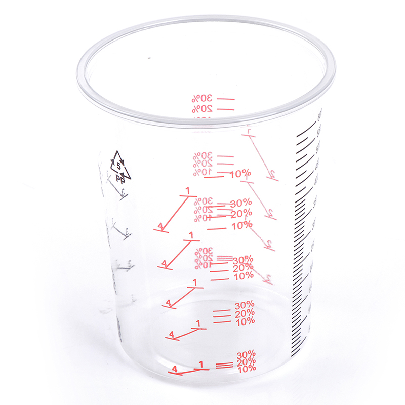 Magical house 10Pcs 600ml Plastic Paint Mixing Cups Mixing Pot Paint ...