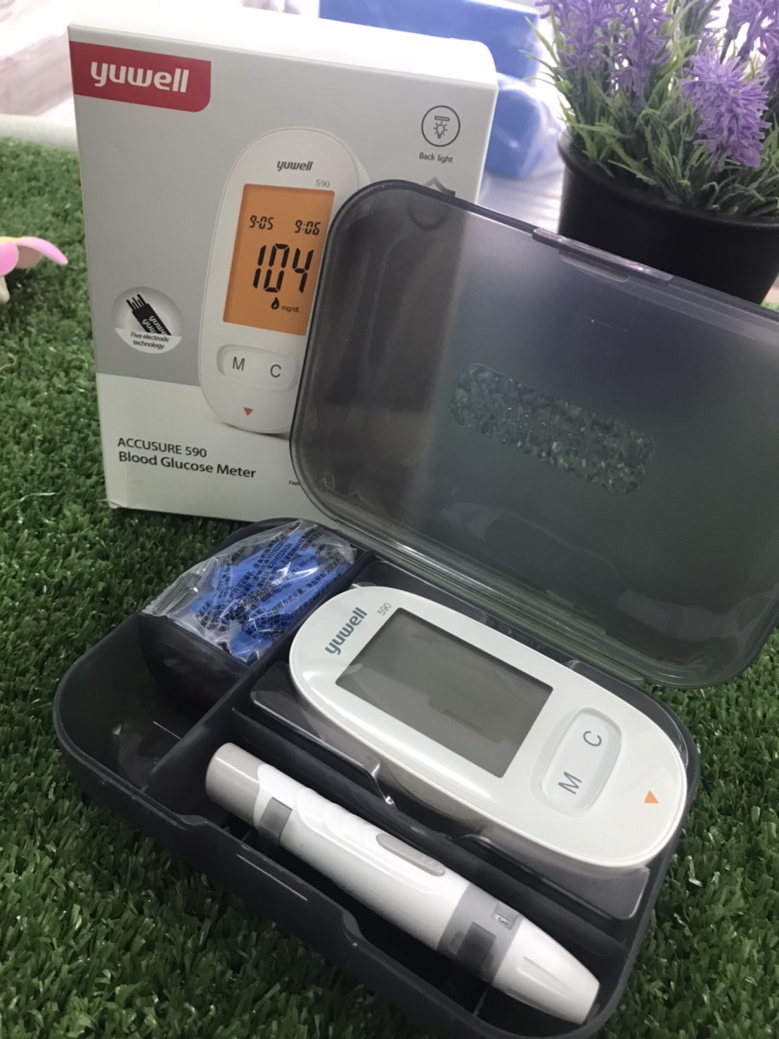 เครื่องวัดระดับน้ำตาลในเลือด Yuwell accusure 590 - Sanmedicalsupply ...