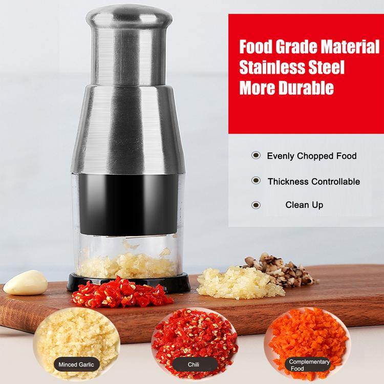 Pressed Garlic Chopper Pressed Food Chopper Manual Handheld Vegetable ...