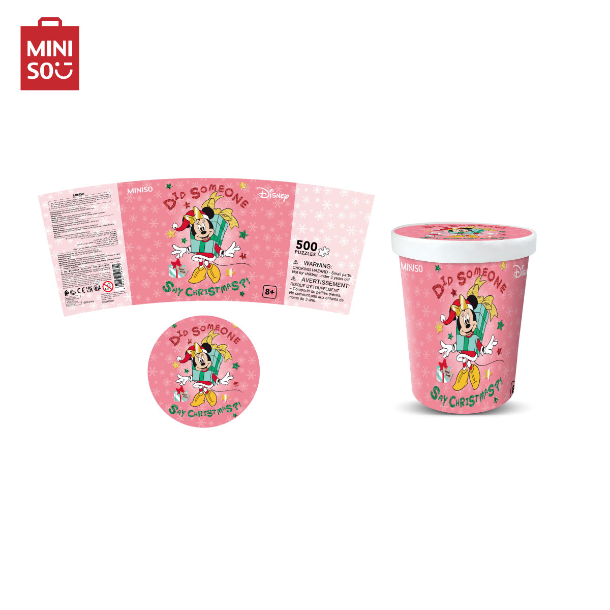 MINISO ตัวต่อ จิ๊กซอว์ภาพ 500 ชิ้น ลาย Mickey Mouse Collection Classic ...