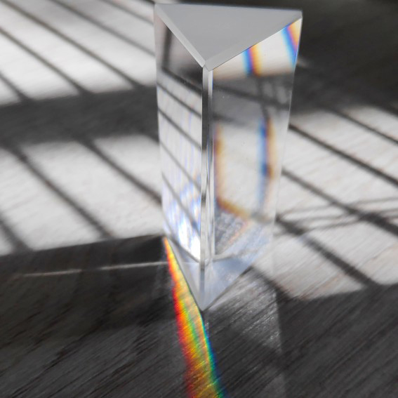 Rainbow Optical Glass Prism Triangular Precision Optical Glass ...