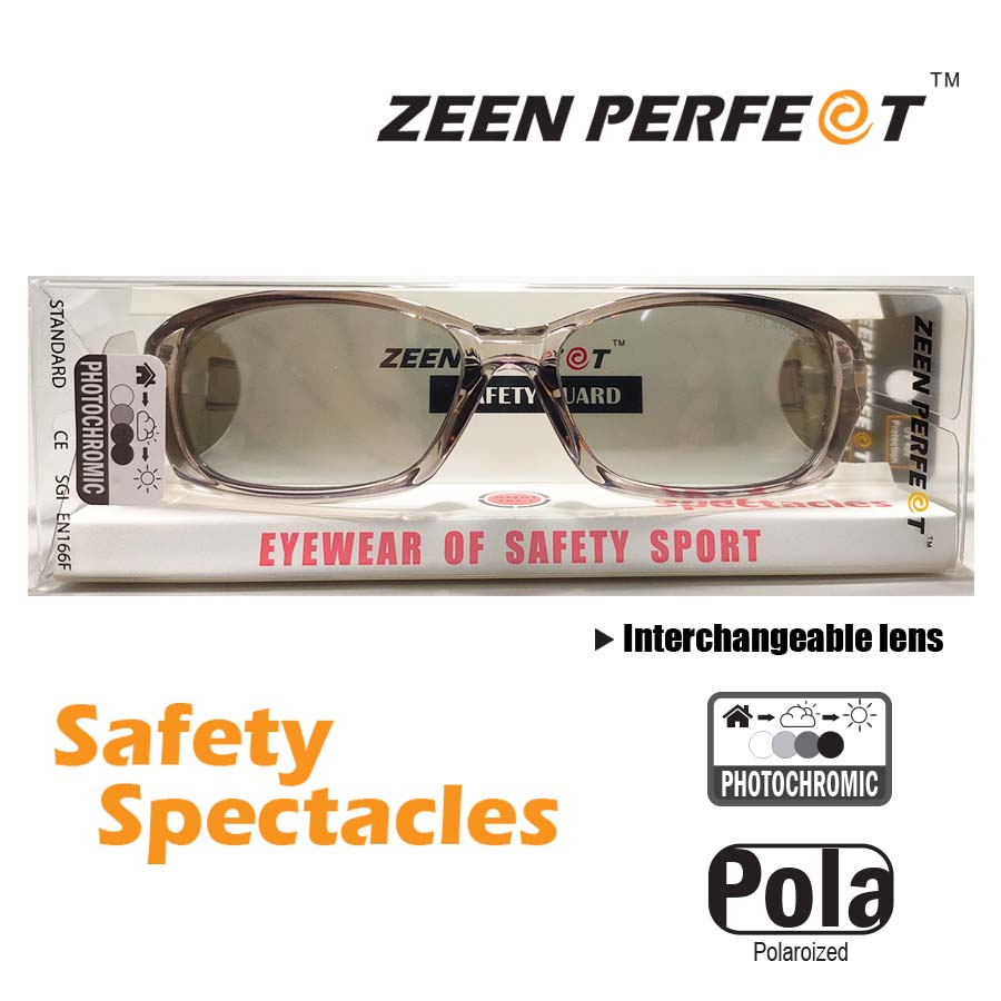 แว่น Safety Zeen Perfect Safety Side Guard Version ทรงสปอร์ต ZP101 ANSI ...