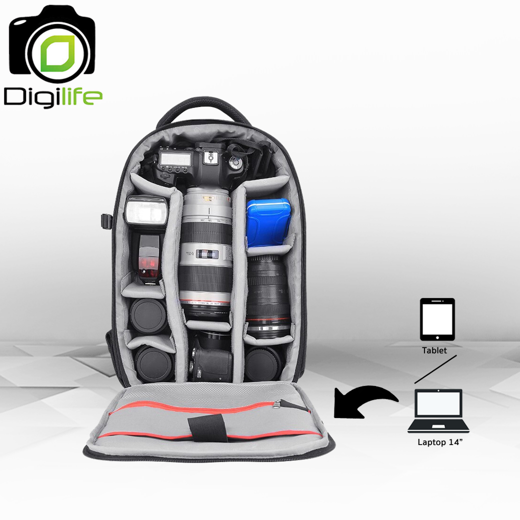 Eirmai Bag EMB-D3180 Backpack For Camera Flash Accessories กระเป๋ากล้อง ...