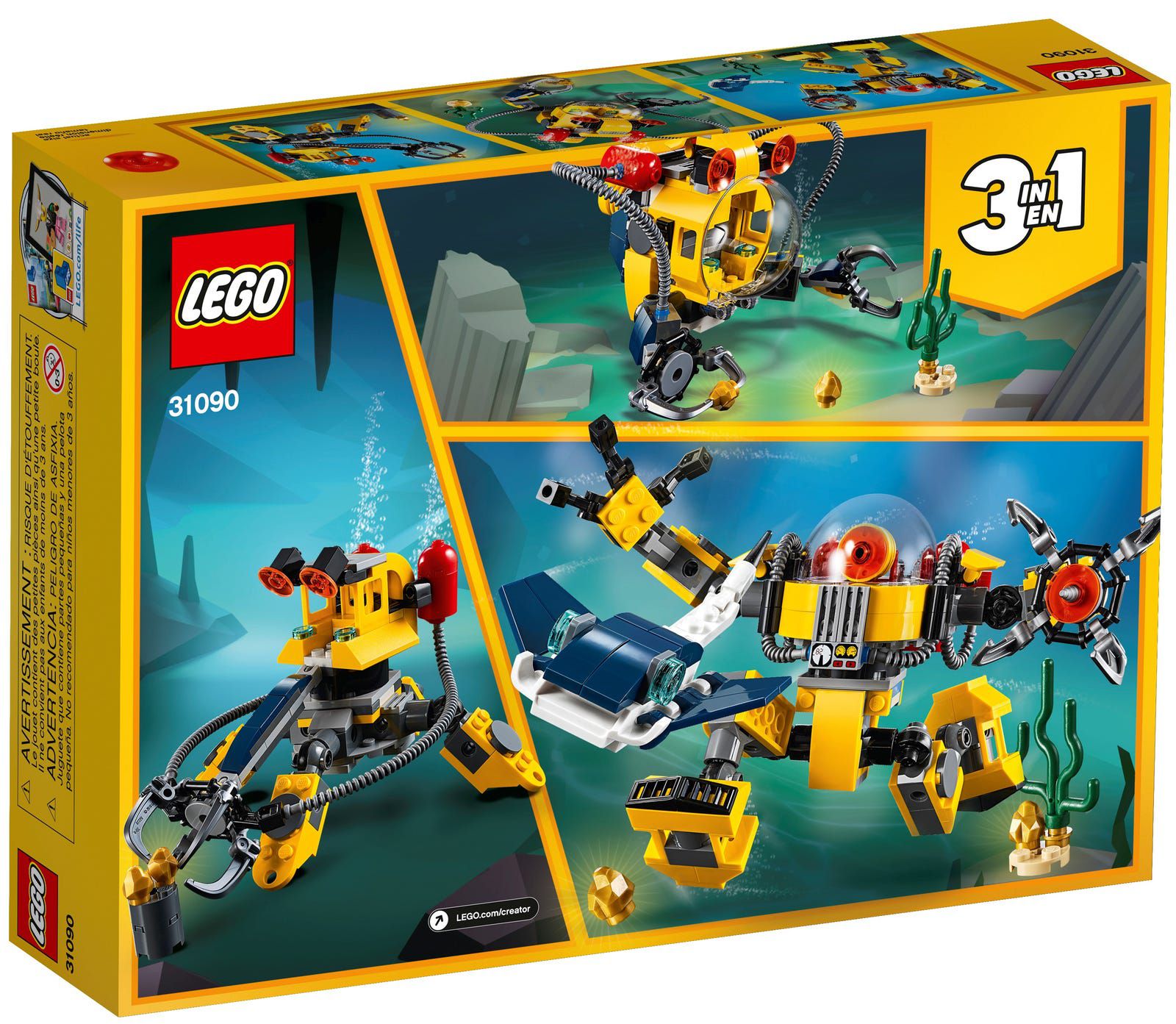 LEGO Creator 3in1 Underwater Robot-31090 - EF TOYs - ThaiPick