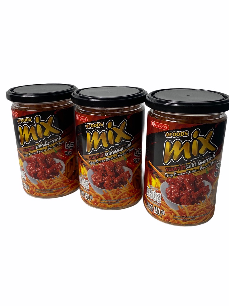 ขนมขาไก่ VFOOD MIX BISCUIT STICKS 150g SPICY KOREAN CHICKEN รส ไก่เผ็ด ...