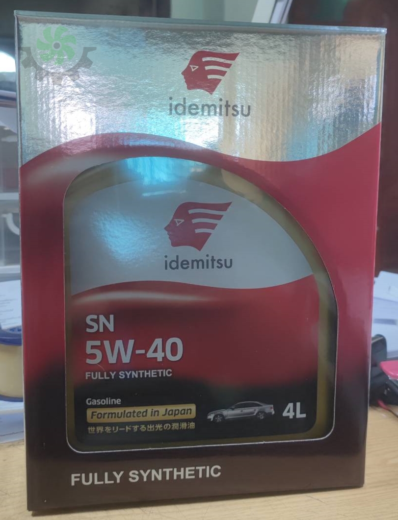 น้ำมันเครื่องเบนซิน 5W40 ยี่ห้อ IDEMITSU SN 5W-40 FULLY SYNTHETIC อิเดม ...