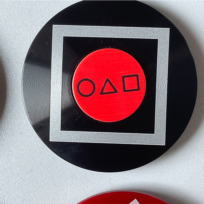 New Round Squid Game Fidget Spinner Metal Hand Spinner Fingertip Gyro ...