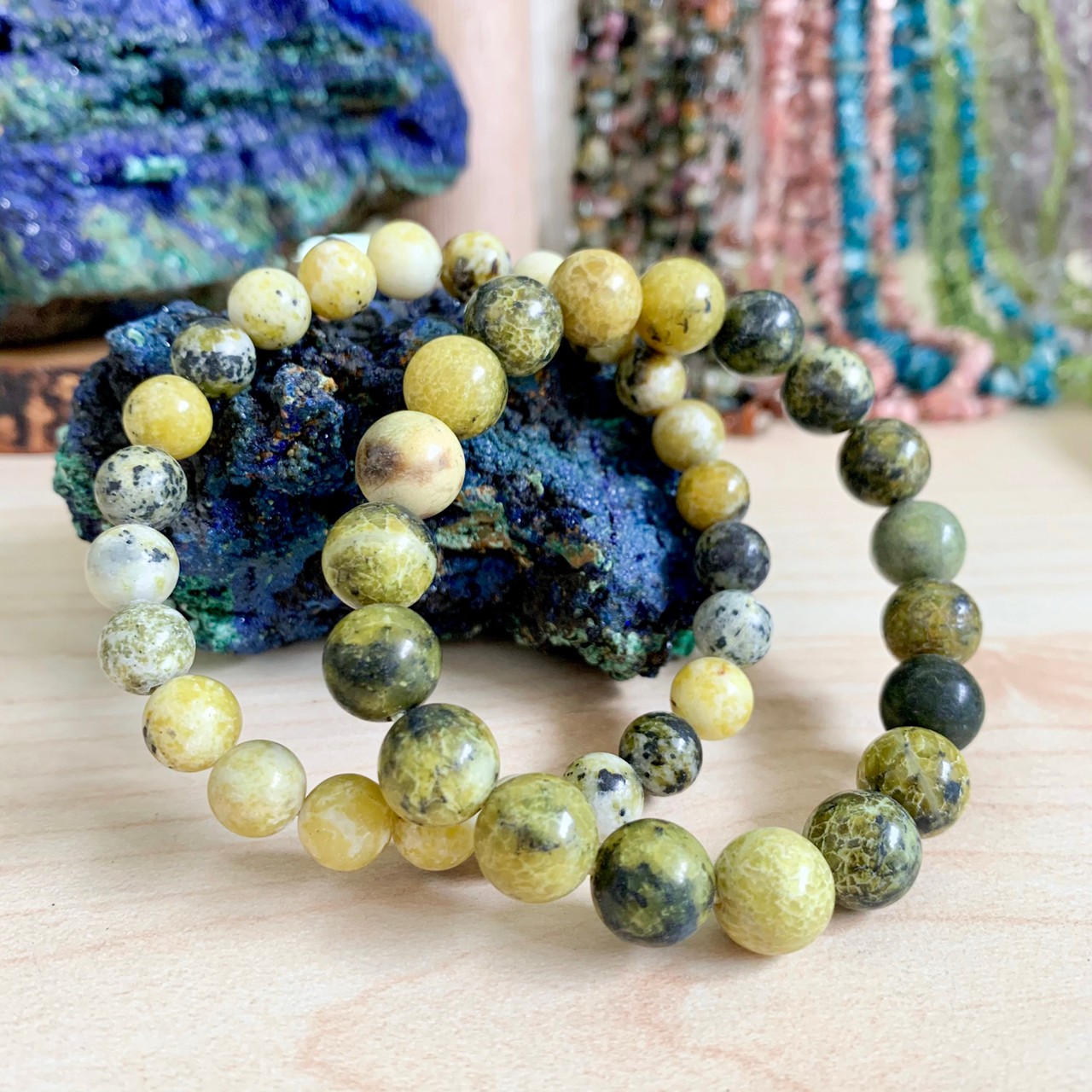 กำไลข้อมือหิน เลม่อน แจสเปอร์ Lemon Jasper *หินธรรมชาติ 100%* | Lazada ...