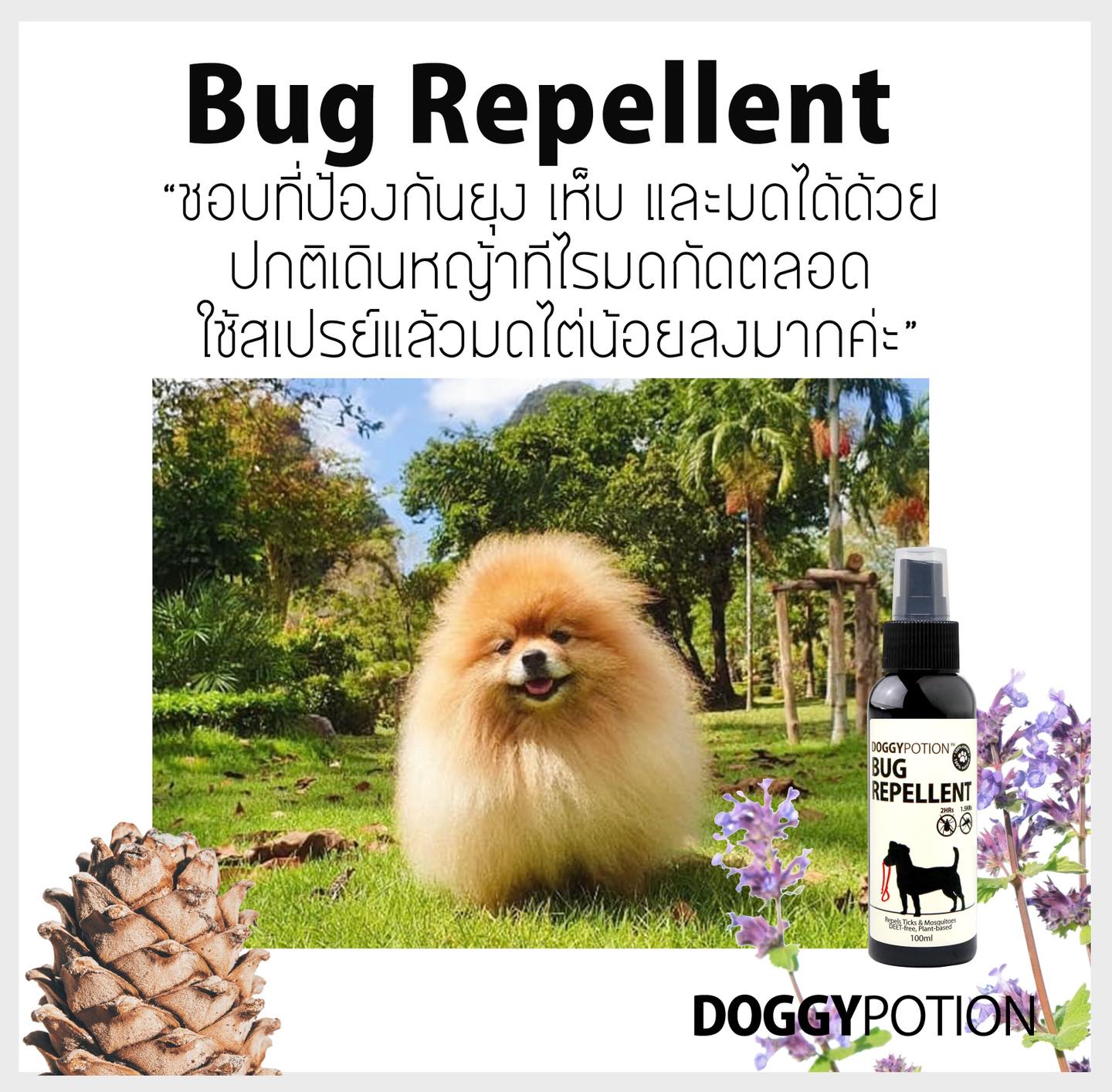 Doggy Potion Bug Repellent Spray 100ml - DOGGYPOTION - ThaiPick