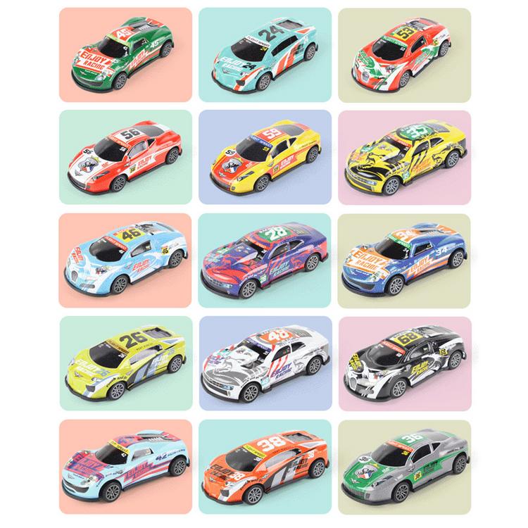 Pull Back Racing Cars Mini Friction Powered Car Toys Mini Metal ...