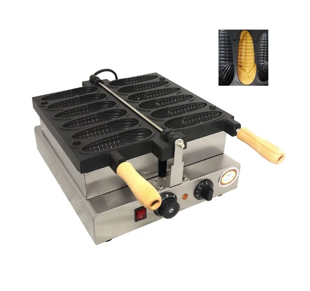 เครื่องทำไทยากิลายข้าวโพด 6ชิ้น(Corn Shaped Waffle Maker) ระบบไฟฟ้า 🚩มี ...