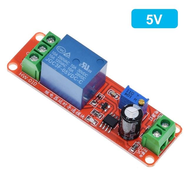 NE555 Timer Switch Adjustable Module Time Delay Relay Module DC 5V ...