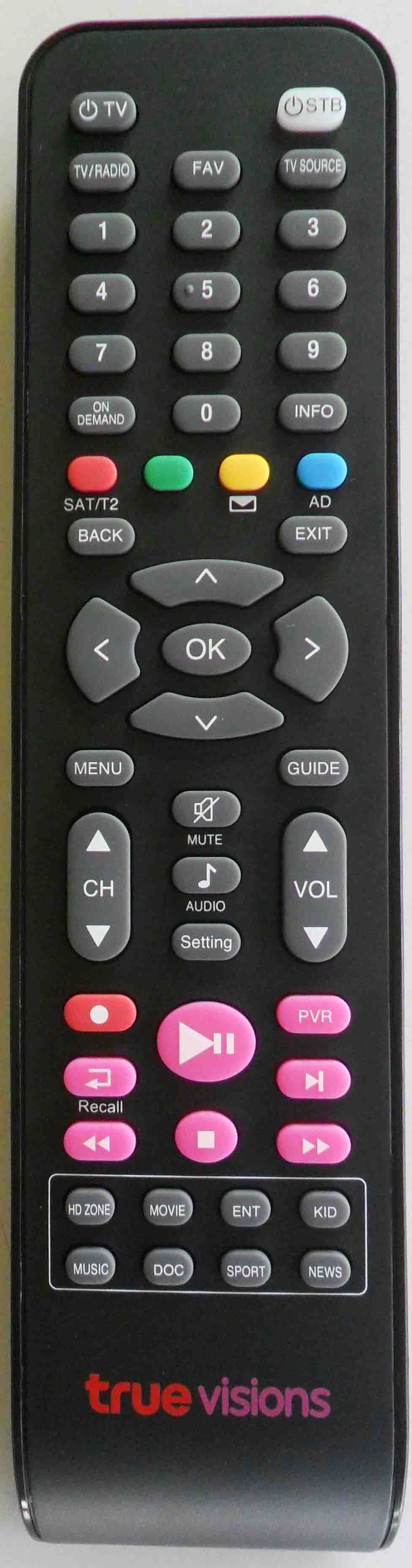 รีโมทใช้กับกล่องทรูวิชั่นส์ * รุ่นพิเศษใช้ได้ 2 ความถี่ * [Remote for ...