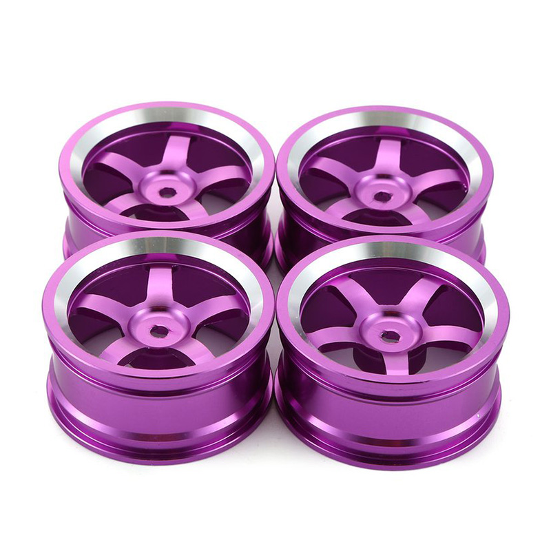 4Pcs Aluminum 52MM Wheel Rims for RC 1/10 On-Road Drift Traxxas HSP ...