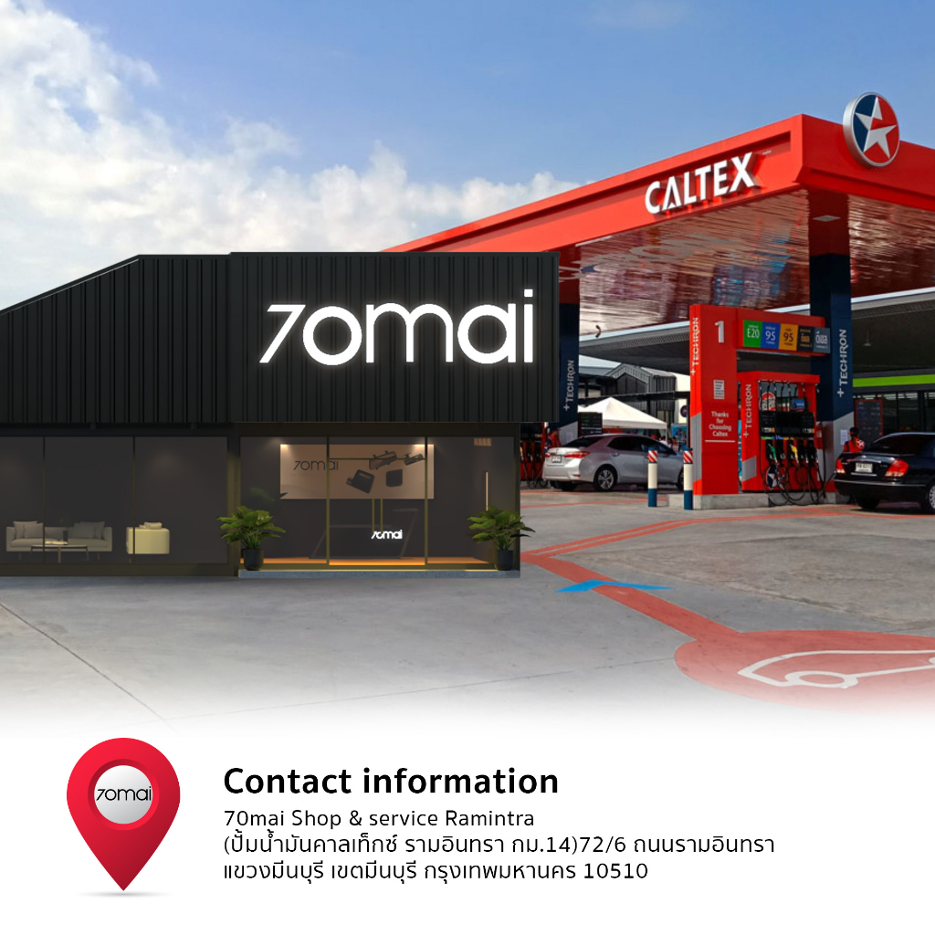 E-Ticket บริการติดตั้ง รามอินทรากม.14 70mai Installation รถทั่วไป รถยุโรป EV - 70mai - ThaiPick