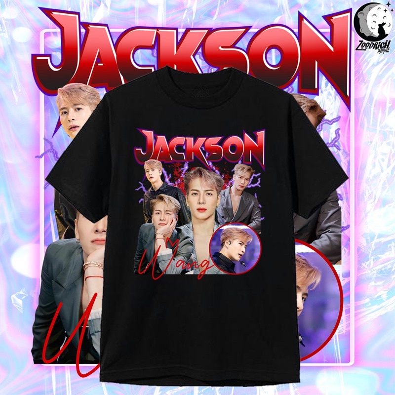 เสื้อยืด Jackson Wang แจ็คสัน หวัง เสื้อยืดนักร้อง ไอดอลเกาหลี เสื้อยืด เสื้อวง got7 team wang ...