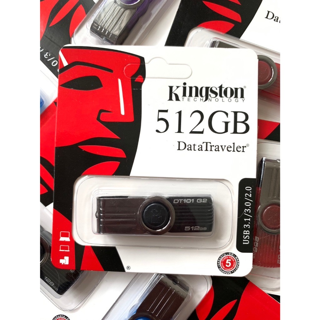 แฟลชไดร์ฟ 16GB32GB64GB128GB256GB512GB Kingston Portable Metal DT101 G2 ...