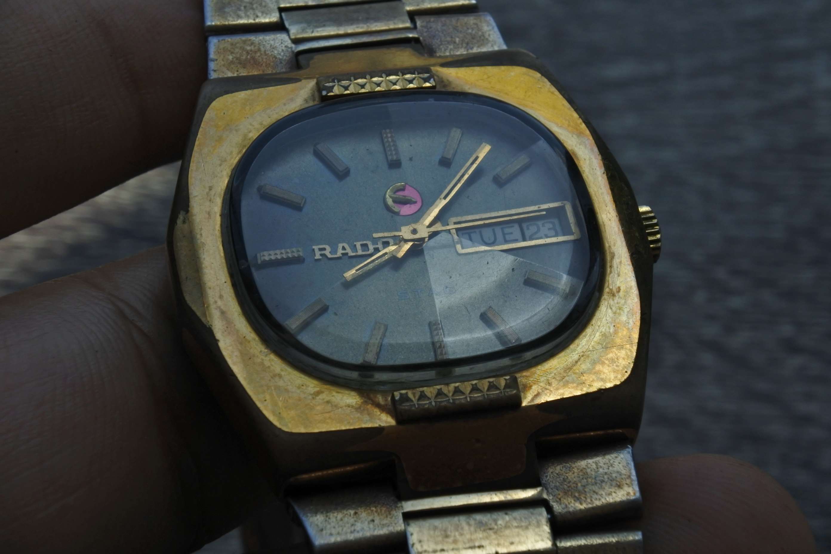 นาฬิกา Rado Stag Vintage ผู้ชาย สายสแตนเลส แท้มือสองญี่ปุ่น ระบบ ...