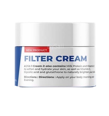 ครีมฟิลเตอร์(แถมผงกลูต้า) Filter cream หัวเชื้อครีม ขนาด 30 กรัม ...