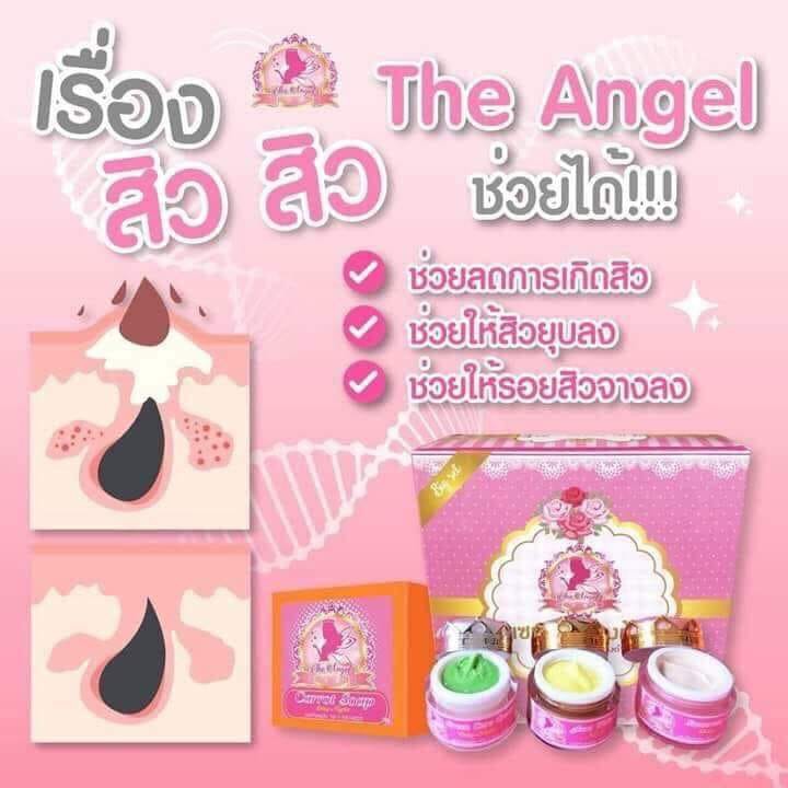 เซ็ทครีมนางฟ้า The Angel Cream Set ครีมบำรุงผิวหน้า (ขนาด5กรัม) ของแท้ ...