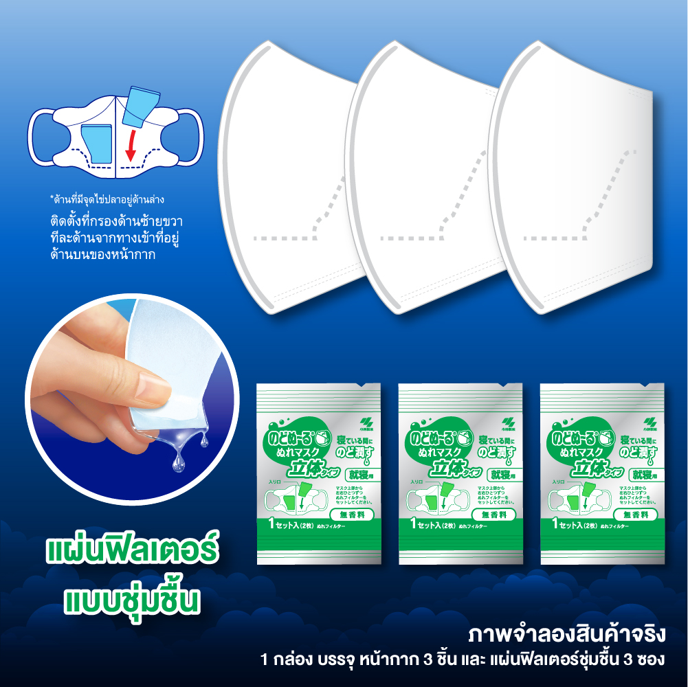 NODOGLE moisturizing mask (Eucalyptus) โนโดเกิล หน้ากากชนิดให้ความชุ่ม ...