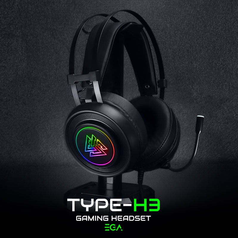 หูฟังเกมมิ่ง EGA TYPE H3 7.1 surround มีให้เลือกทั้ง 2 สี Green โปรแกรม ...