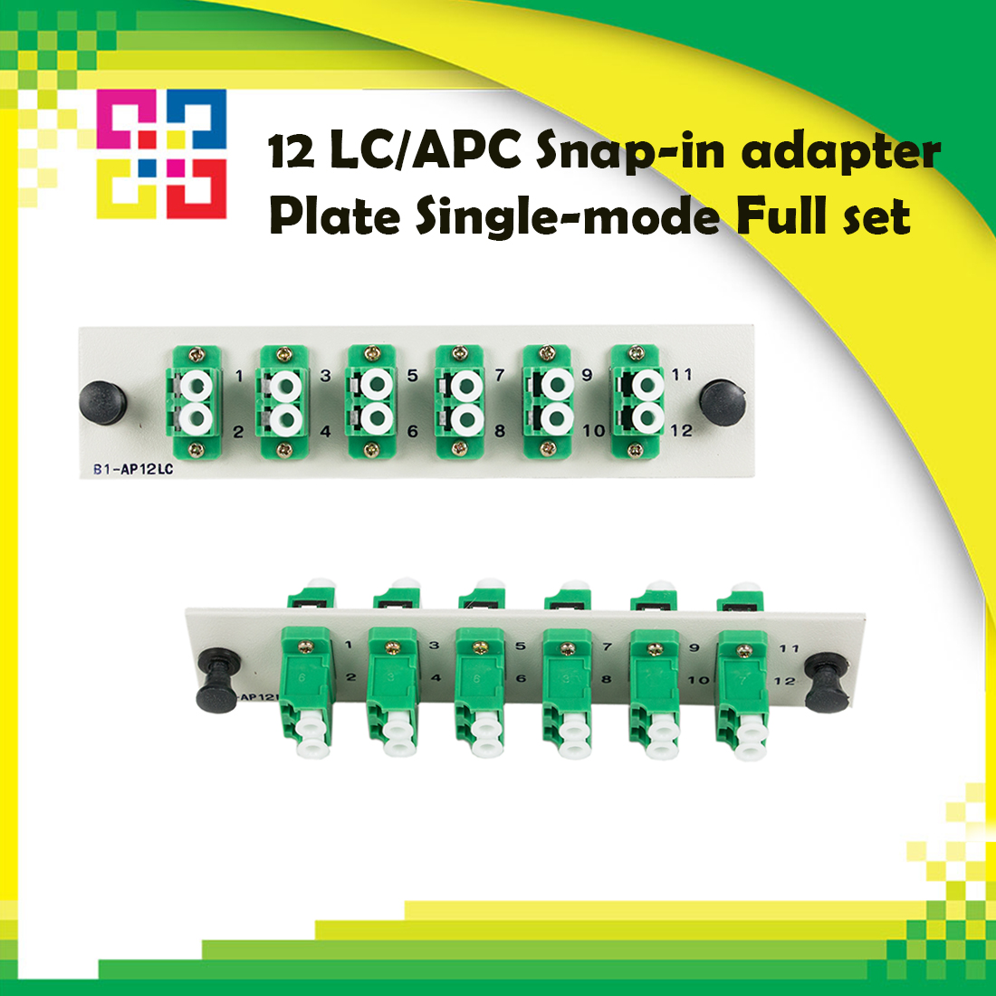 12 LC/APC Snap-in adapter Plate Single-mode Full set | Lazada.co.th