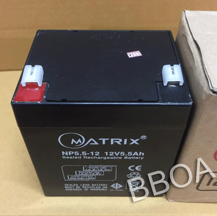 MATRIX แบตเตอรี่ยูพีเอส Battery Ups แบตเตอรี่แห้ง 12v5.5 และ 12v6ah ...